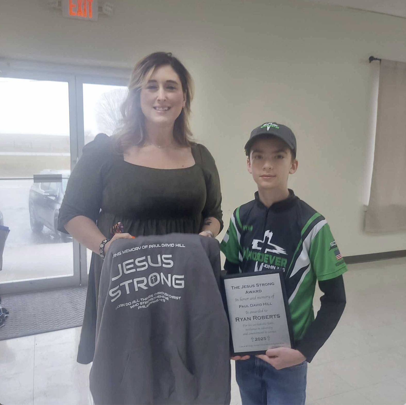 Jesus Strong Award Presented in Honor of Paul David Hill - Health Wagon